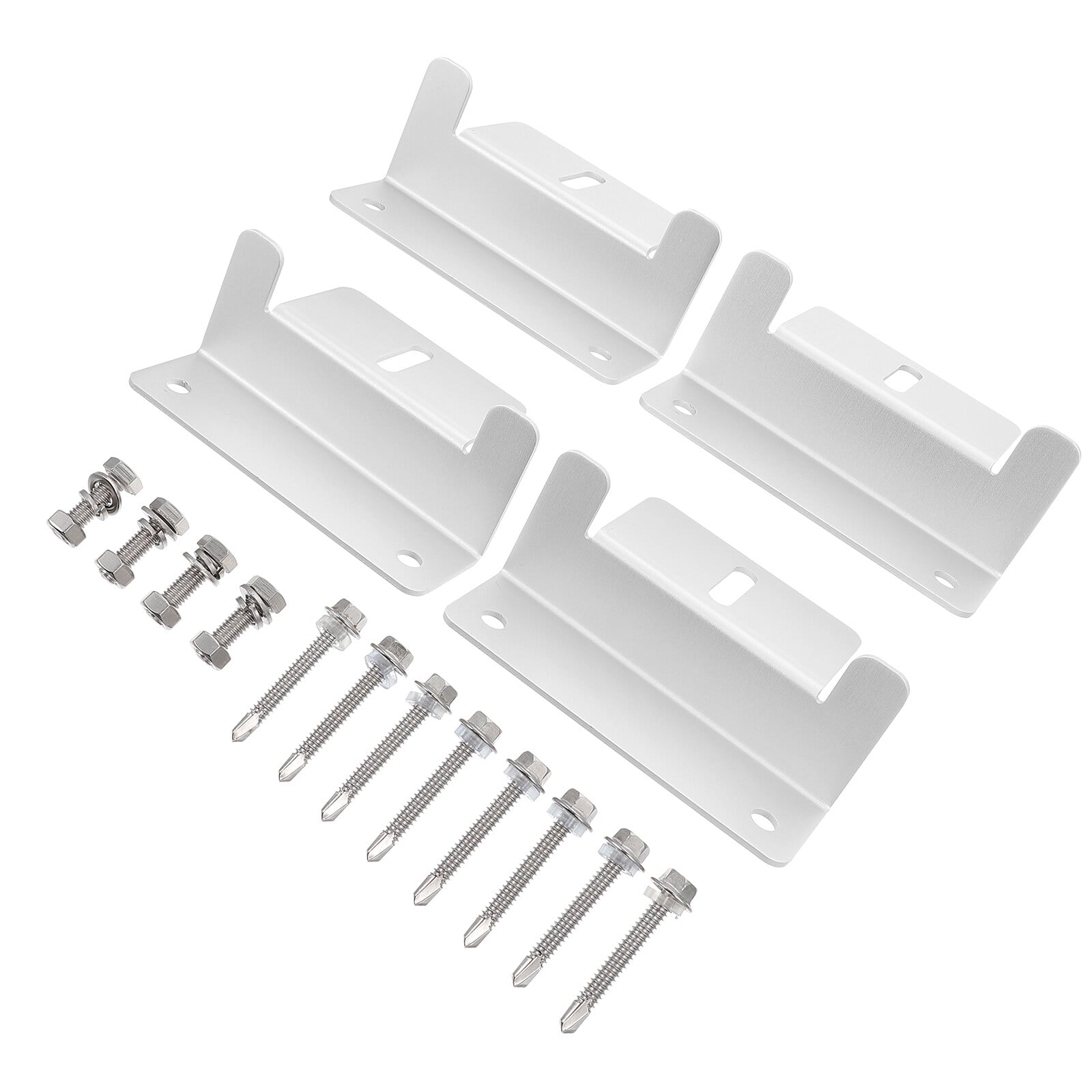 OUNONA 4 Sets Roof Mounting Z Brackets Roof Solar Panel Brackets Solar ...