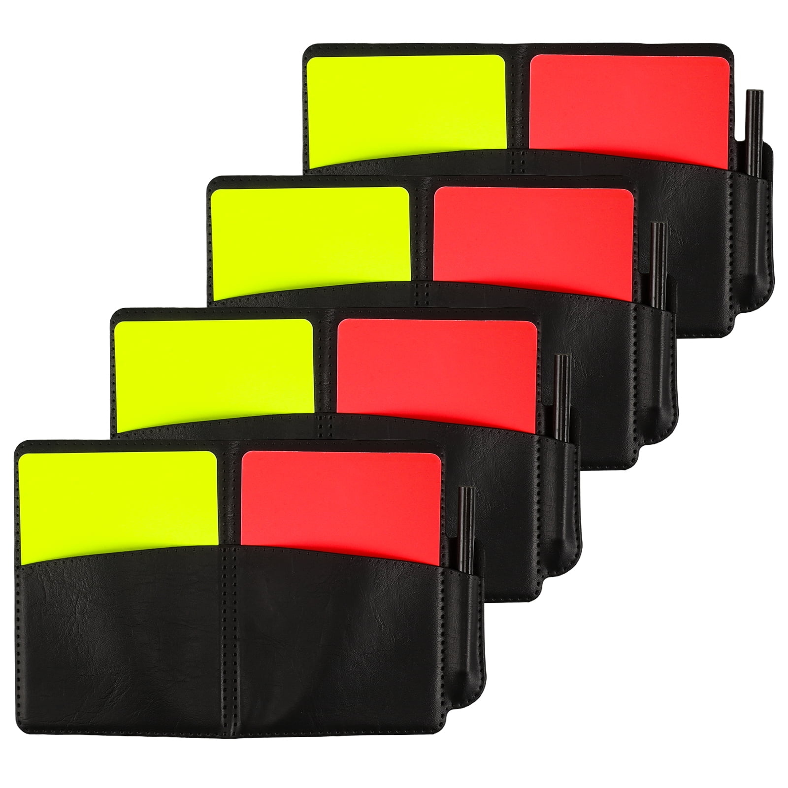OUNONA 4 Sets Soccer Referee Cards Set With Red And Yellow Cards Card ...