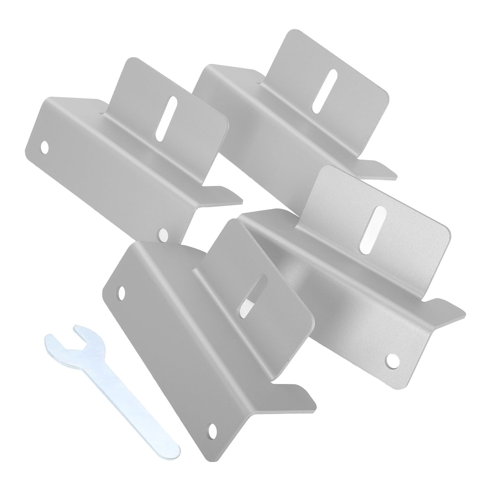 OUNONA 4 Sets Solar Panel Mounting Kit for Cars Aluminum Z Brackets ...