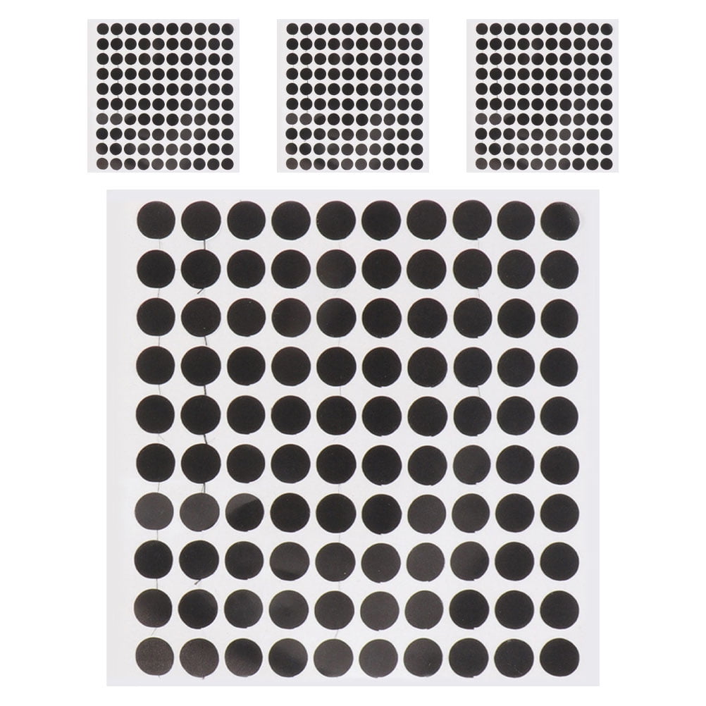 OUNONA 4 Sheet Billiard Black Spot Pool Table Marker Dot Billiards ...