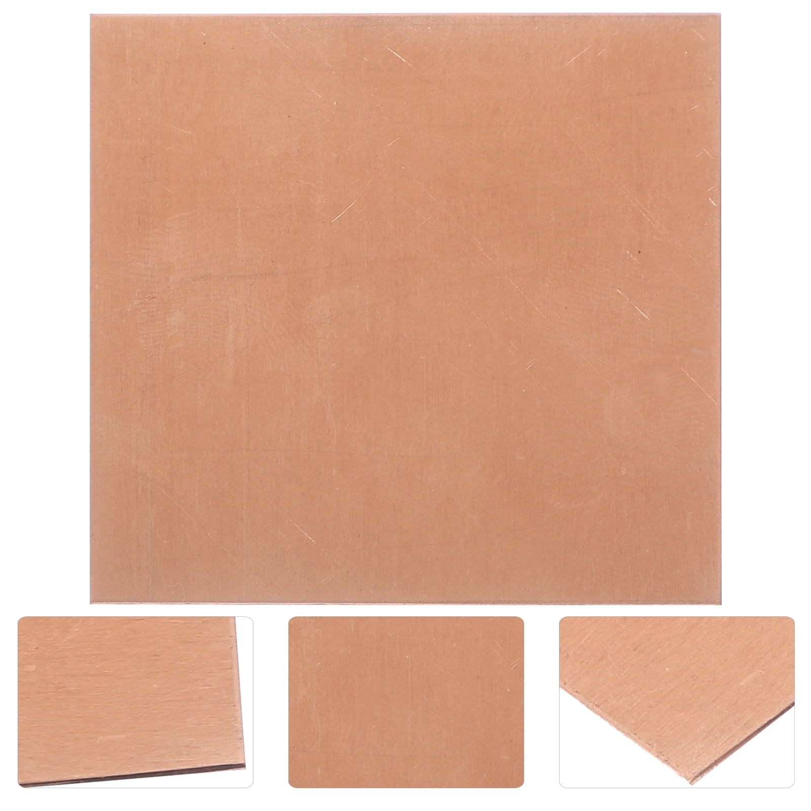 OUNONA 4 Sheets Copper Jewelry Sheets Copper Plate Metal Plates for DIY ...