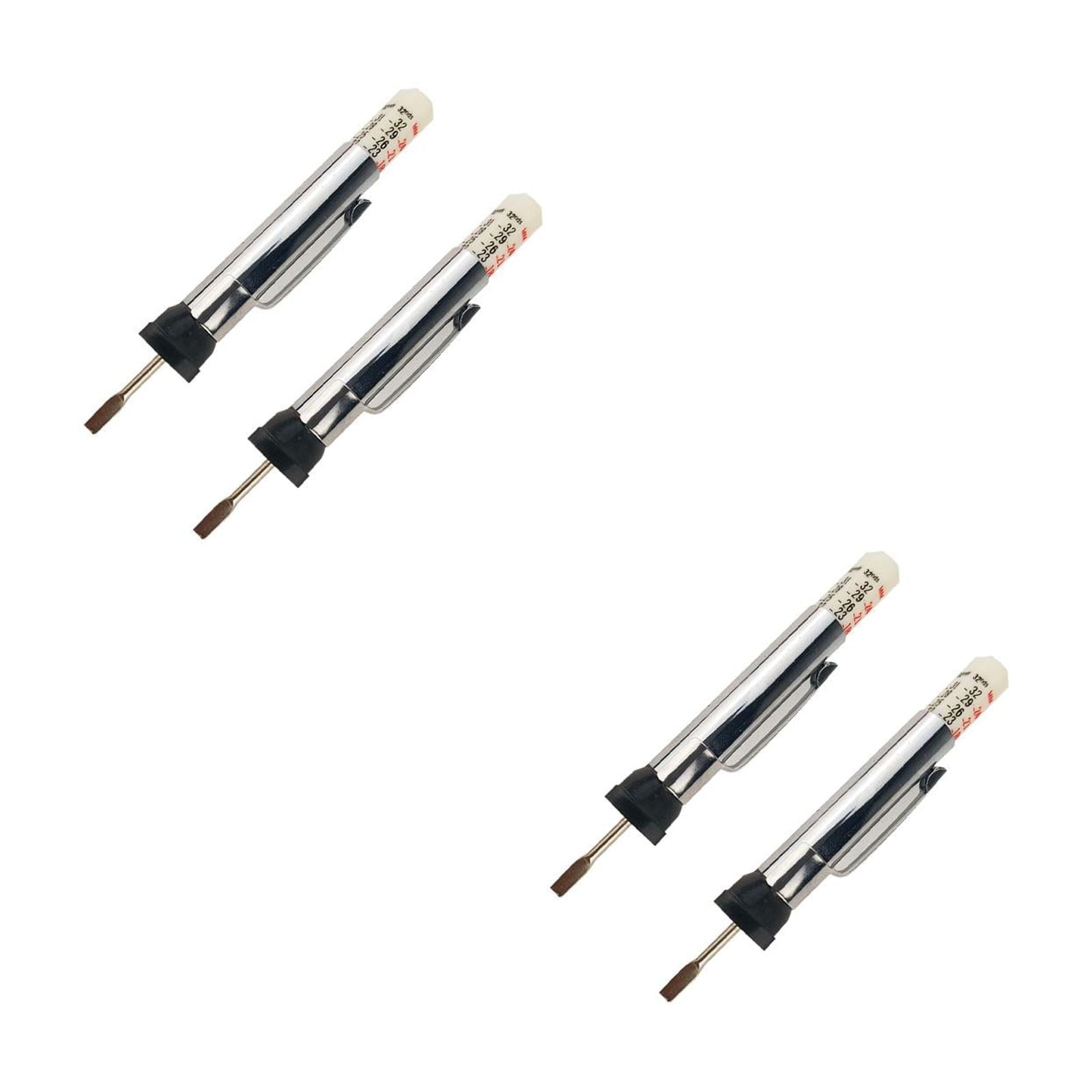 OUNONA 4 pcs 0-25mm High Precision Tread Pattern Depth Gauge Automobile Tire Pattern Depth Gauge ...