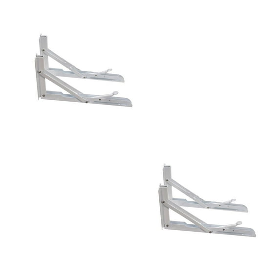 OUNONA 4 pcs 90 Degree Spring Loaded Folding Support Shelf Bracket ...