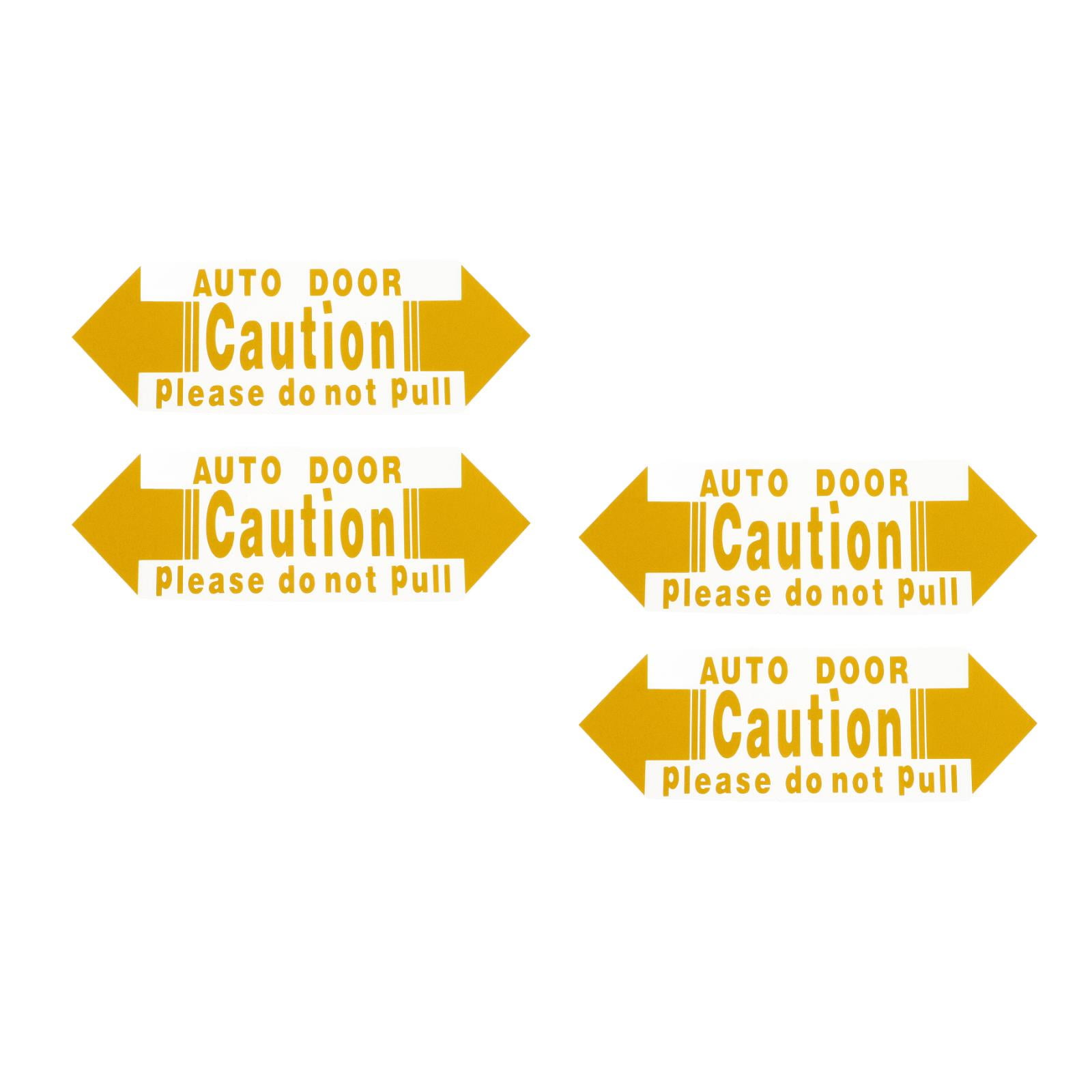 OUNONA 4 pcs Car Door Stickers Auto Decals Automatic Door Warning ...
