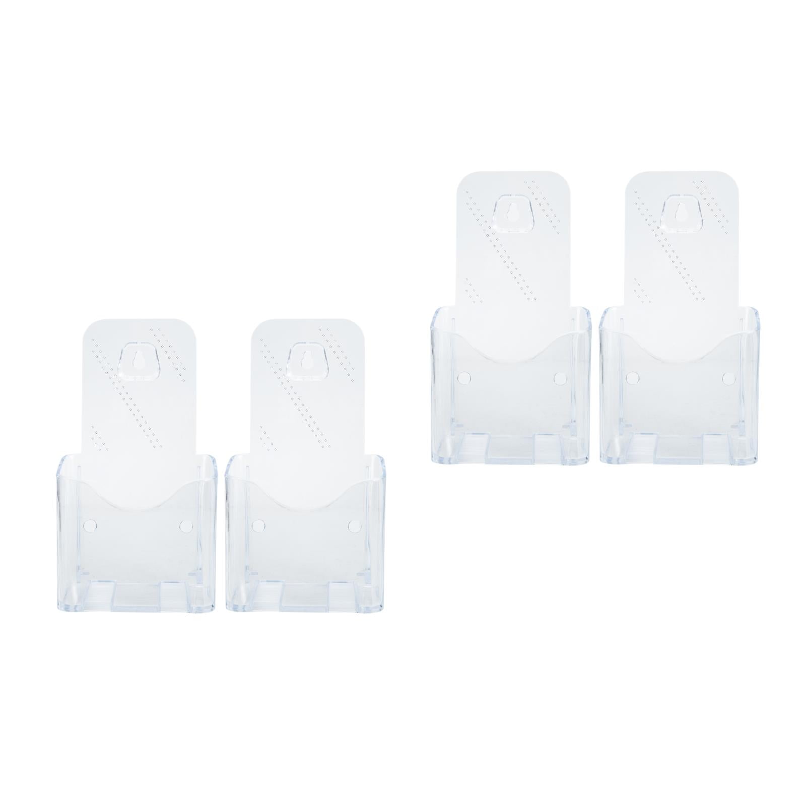 OUNONA 4 pcs Clear Brochure Holder Clear Pamphlet Stand Brochure ...