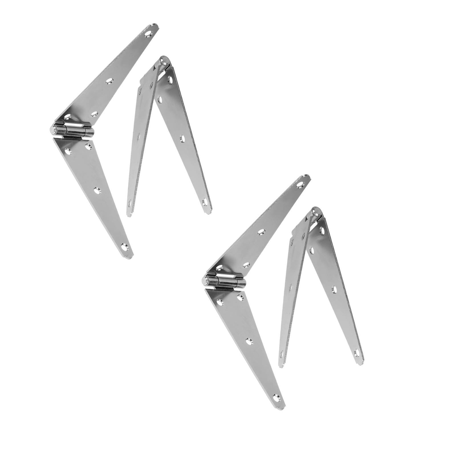 OUNONA 4 pcs Galvanized Iron Strap Hinges Heavy Duty Hinges Gate Strap ...