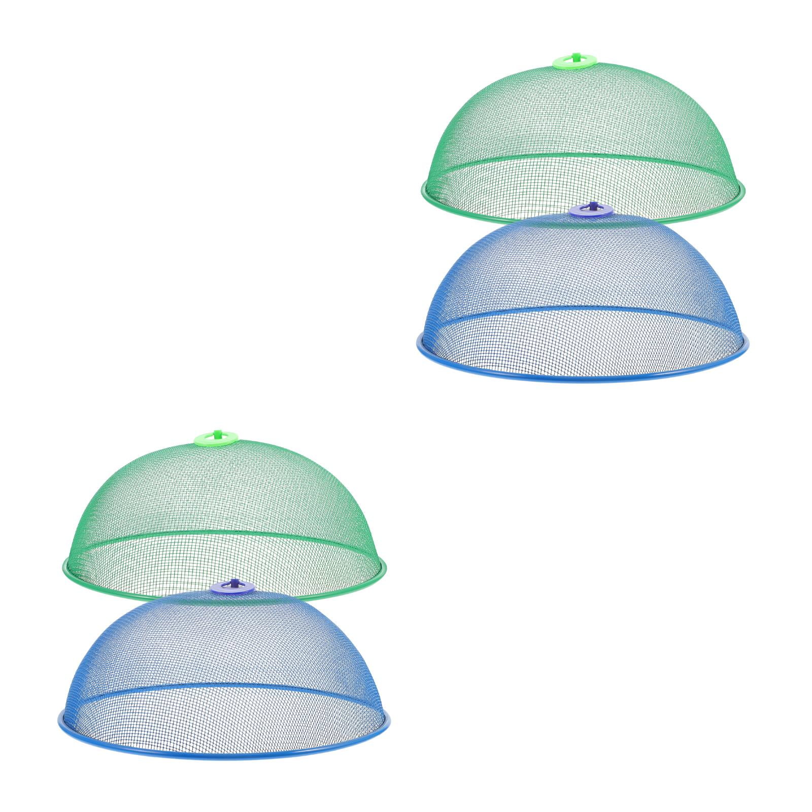 OUNONA 4 pcs Iron Mesh Food Domes Round Metal Mesh Food Cover Dome Food ...