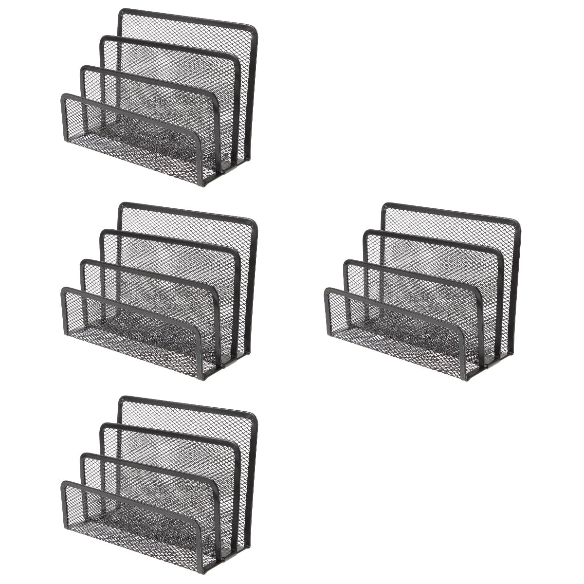 OUNONA 4 pcs Mesh Folder Organizer Desk Sorter Organizer Vertical ...