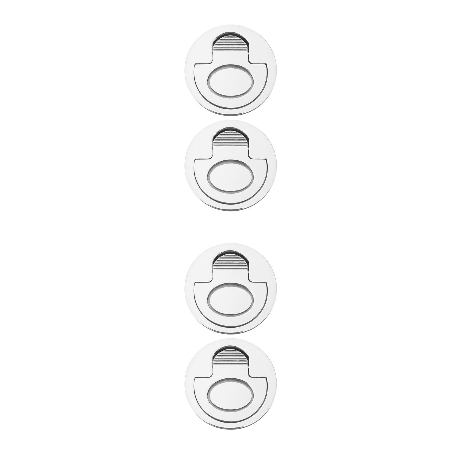 OUNONA 4 pcs Stainless Steel Flush Pull Latch Recessed Boat Hatch ...