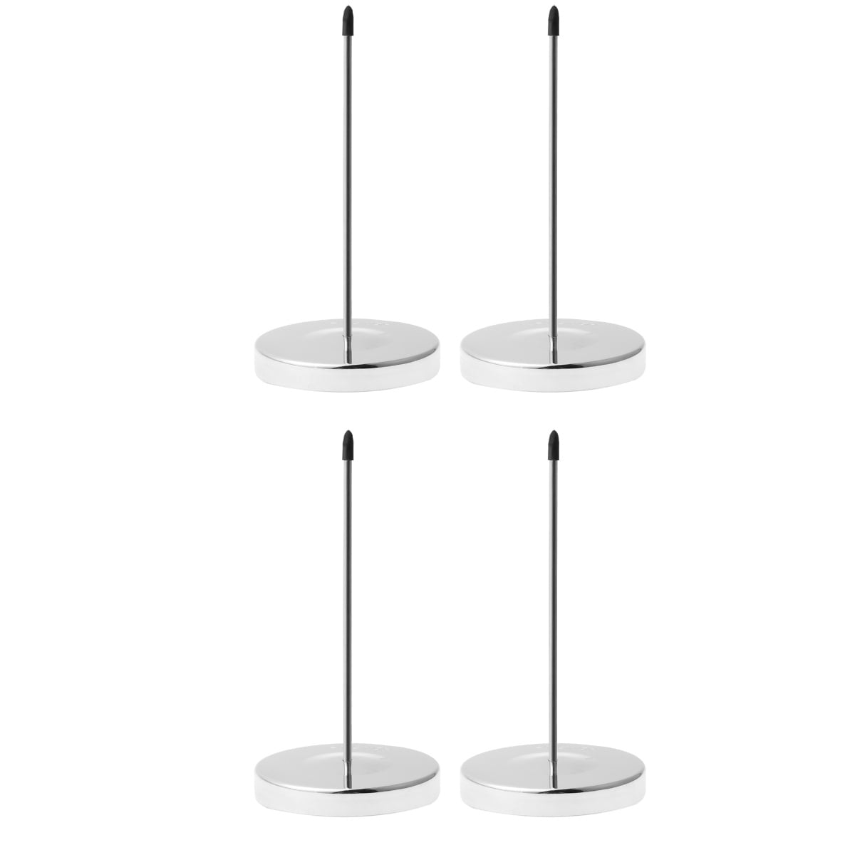 OUNONA 4 pcs Stainless Steel Straight Rod Paper Memo Holder Desktop ...