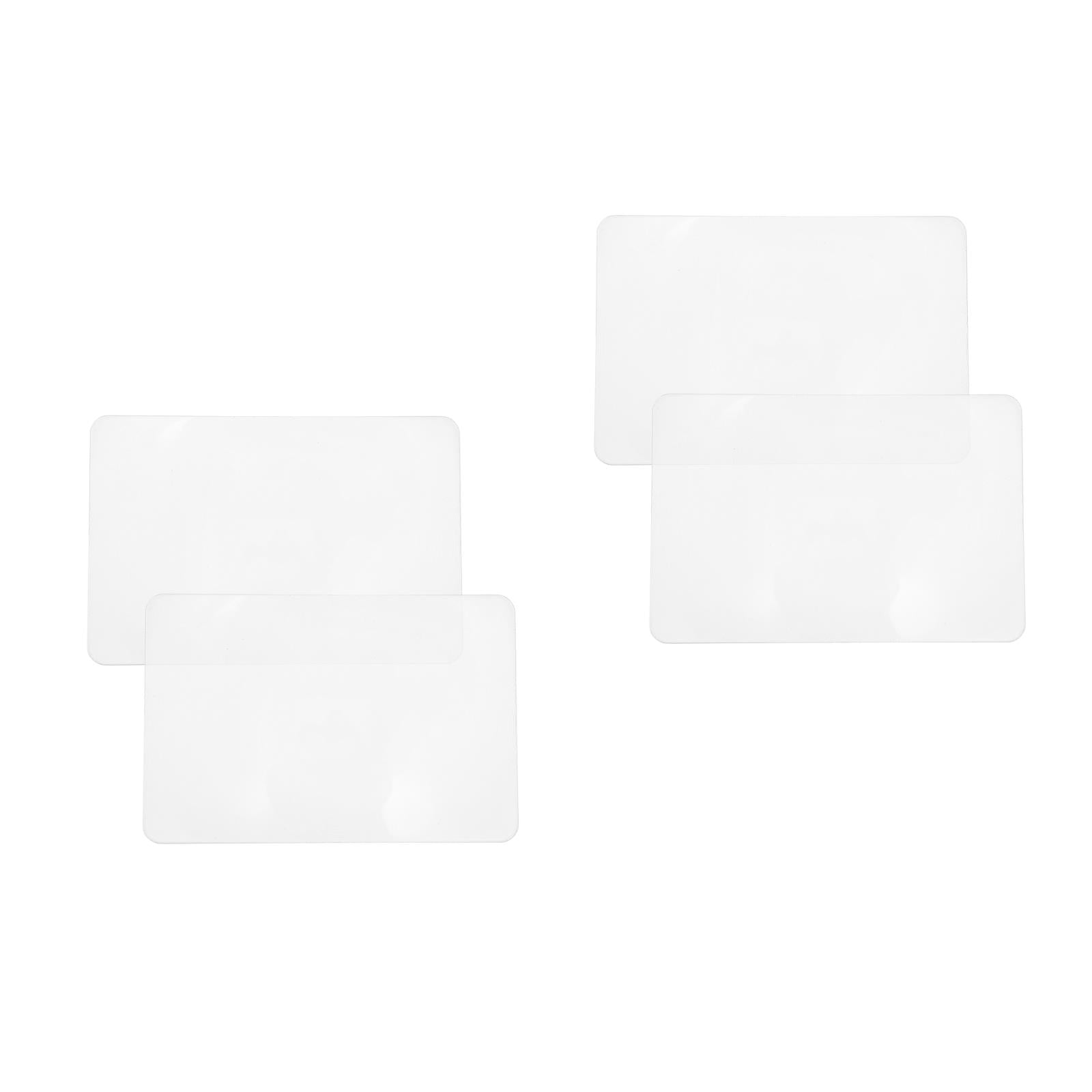 OUNONA 4 pcs Thin Fresnel Lens Credit Card Size Pocket Magnifier 3x ...