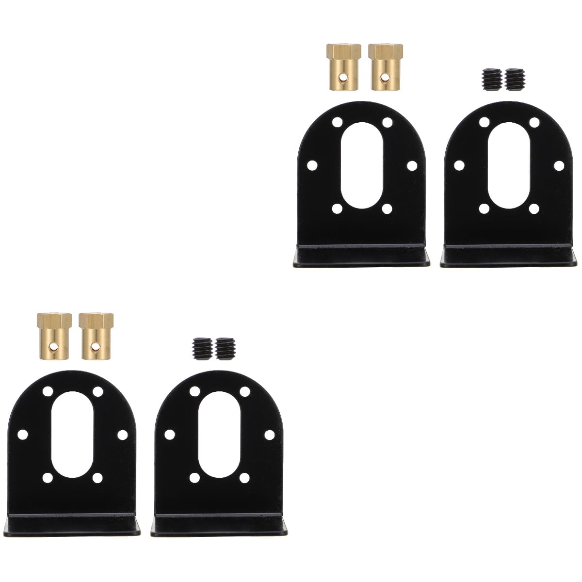 OUNONA 4 pcs Useful 37mm Diameter DC Gear Motors Mounting Bracket for ...