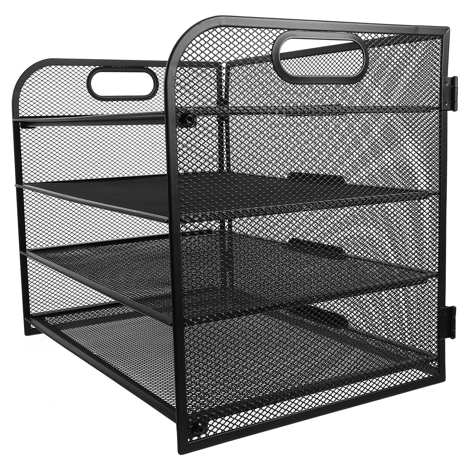 OUNONA 4-tier Desktop File Organizer Paper Organizer File Sorter ...