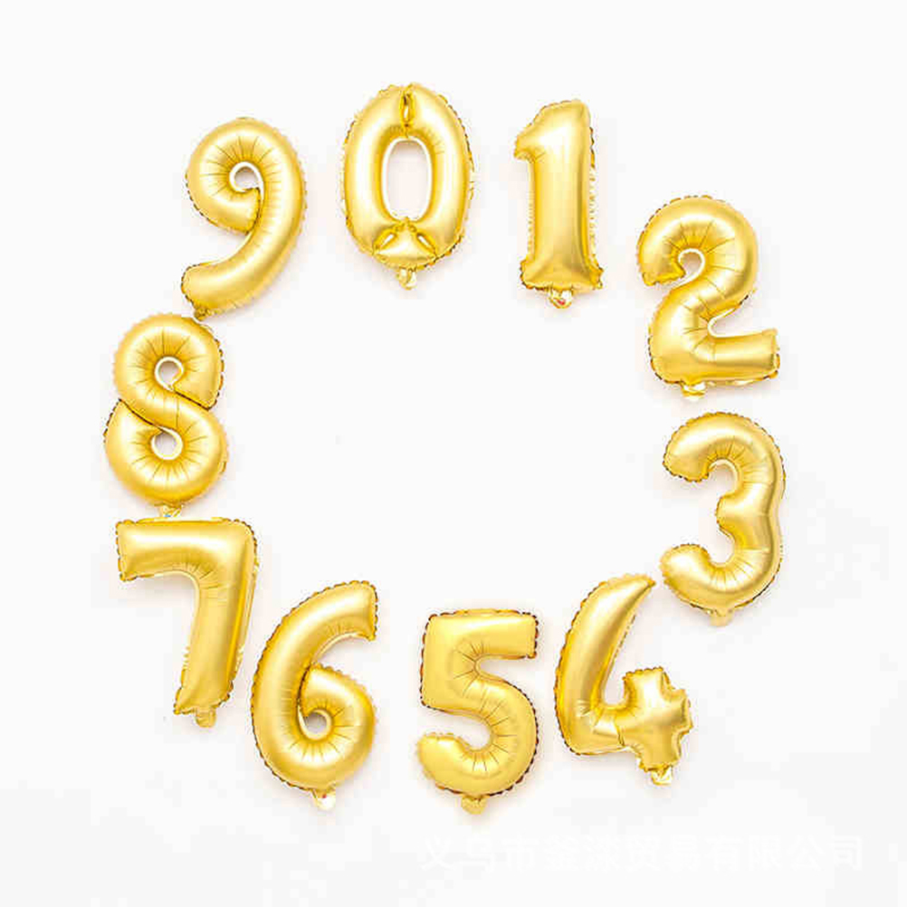 OUNONA 40 Inch Golden Number Balloon Party Festival Decorations ...