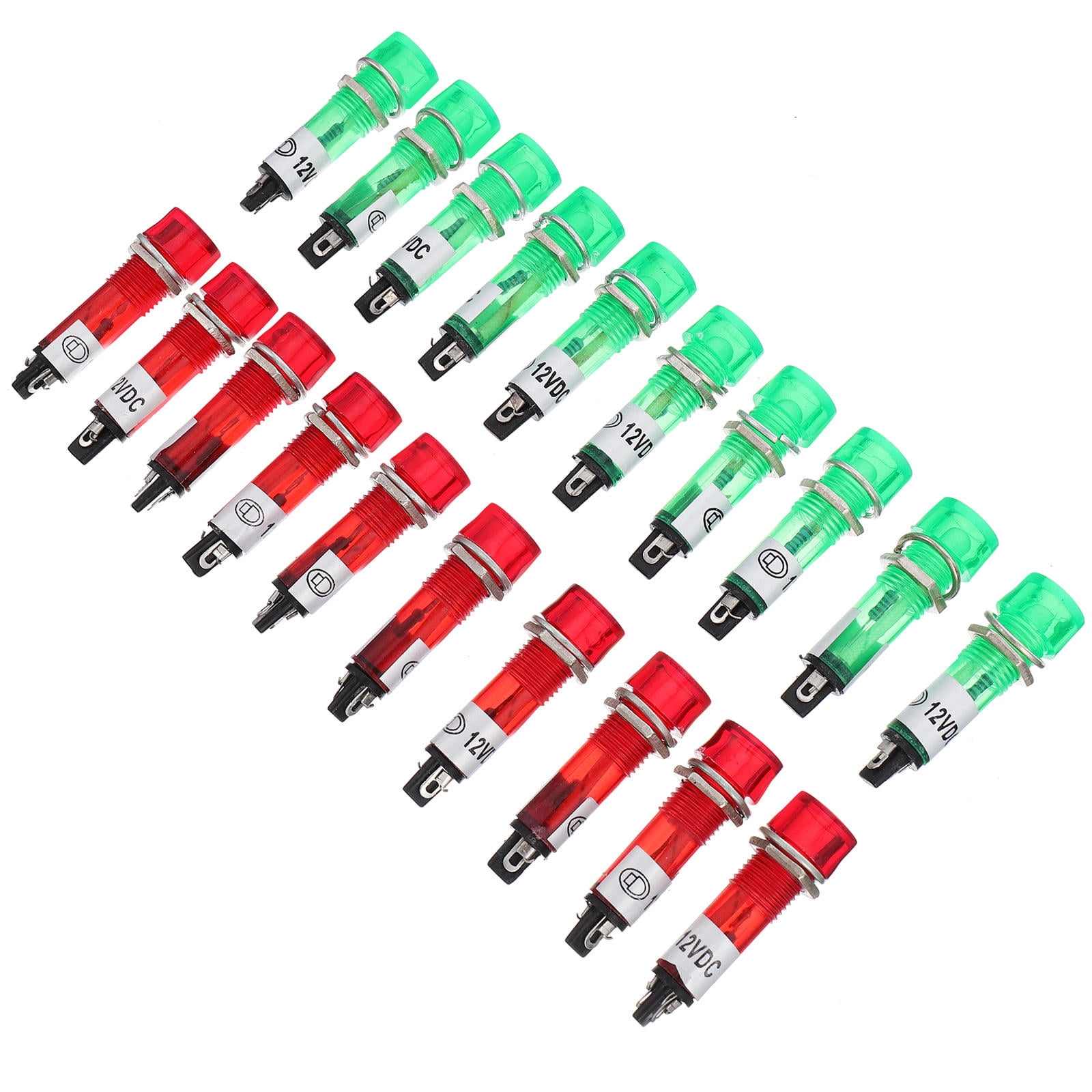 OUNONA 40 Pcs 10mm Indicator Lights Power Signal Lamp LED Indicator ...
