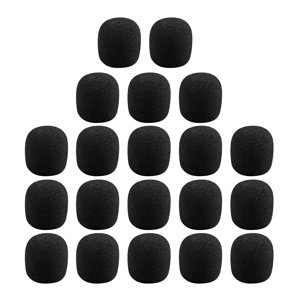 OUNONA 40 Pcs Clip Little Bee Sponge Cover Sponge Microphone Covers 2x1 ...