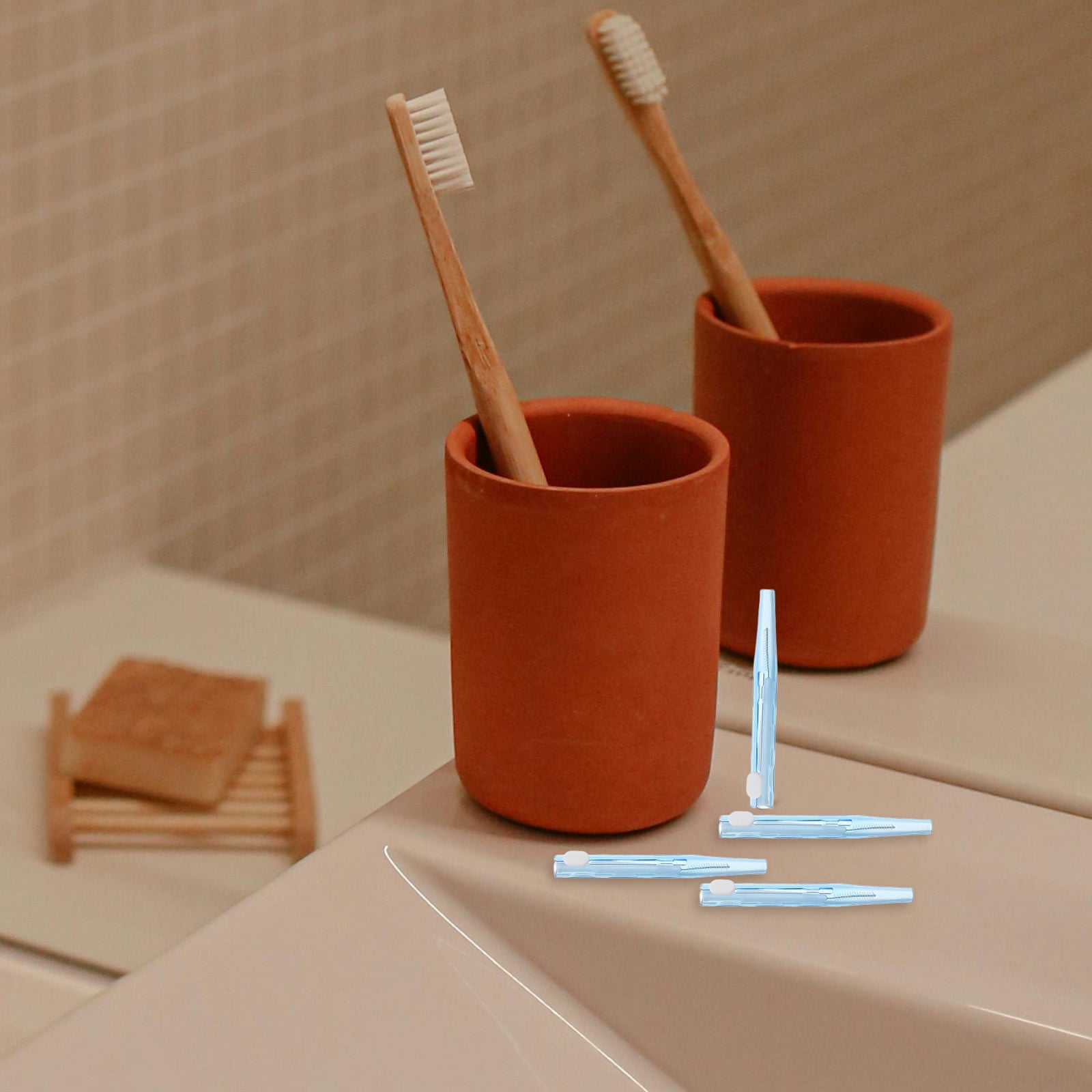 OUNONA 40 Pcs Interdental Brush Portable Cleaning Picks Tools ...