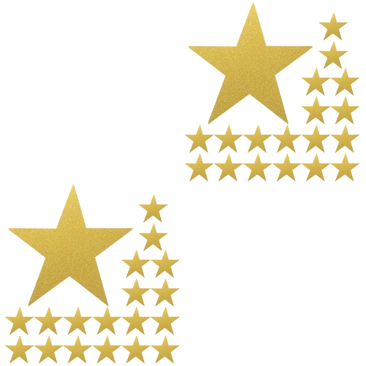 OUNONA 40 Pcs Paper Cut Pentagram Graffiti Decor Blackboard Decoration ...