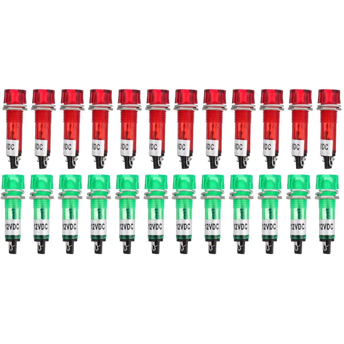 OUNONA 40 Pcs Plastic Indicator Lights Waterproof Signal Lamp No Wire ...