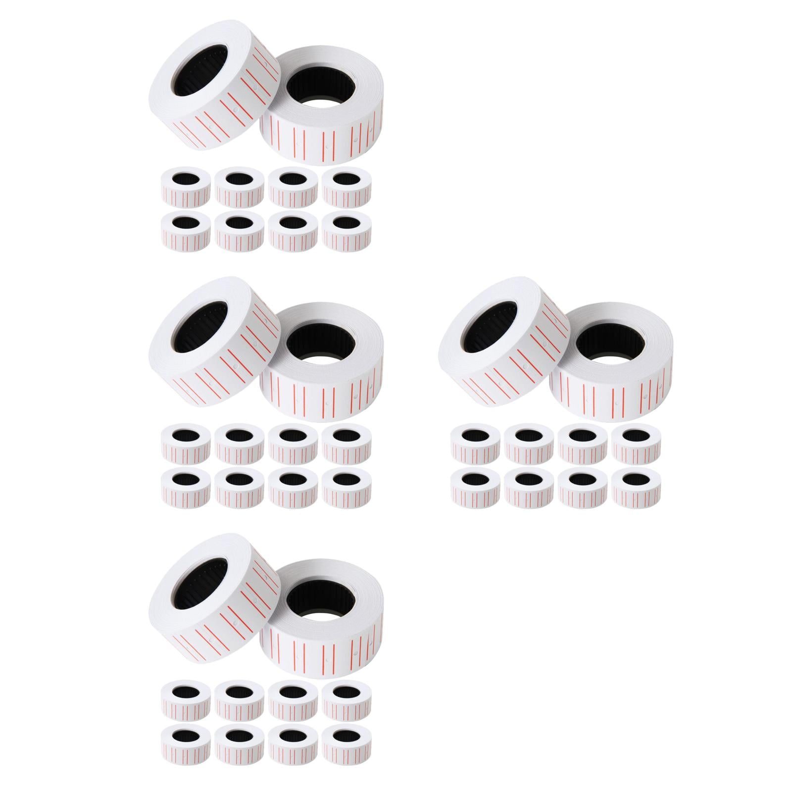 OUNONA 40 Rolls White Pricing Labels For Retail Adhesive White Labels ...