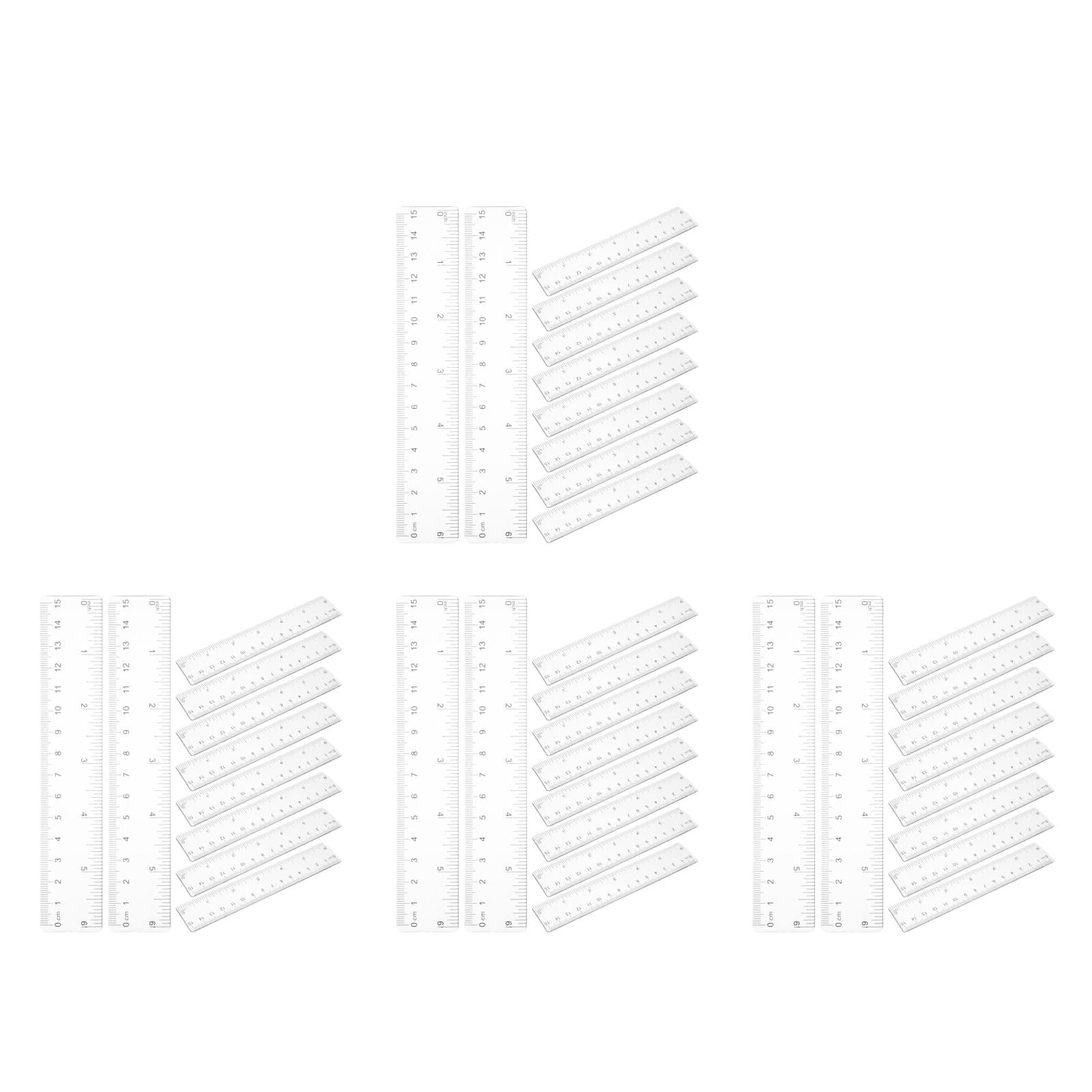 OUNONA 40 pcs Classroom Supplies Metric Rulers For Students Technical ...