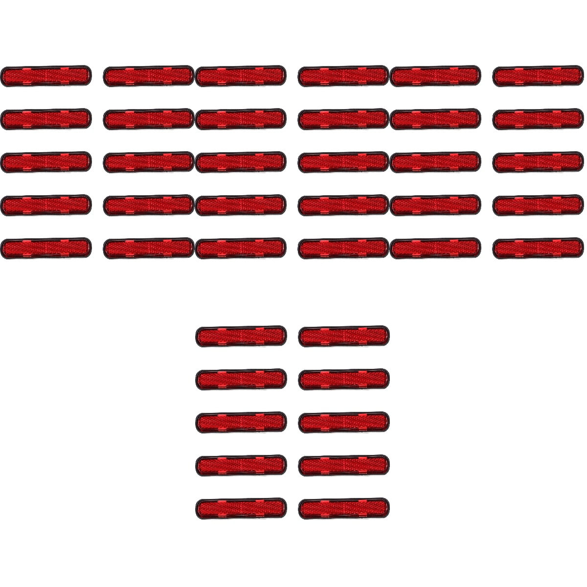 OUNONA 40 pcs Driveway Reflector Screw On Car Safety Reflector For Bike ...