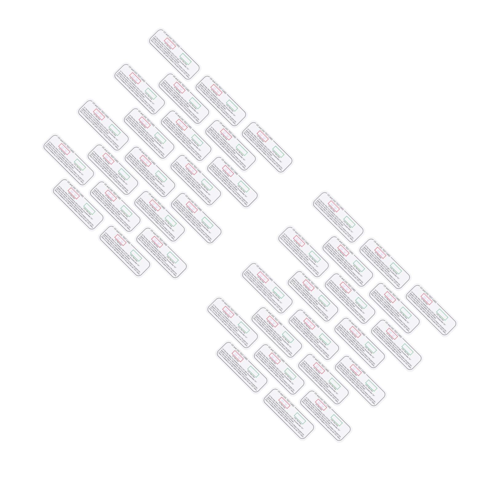 OUNONA 40 pcs Light Test Cards For Uva And Uvc Light Detection ...