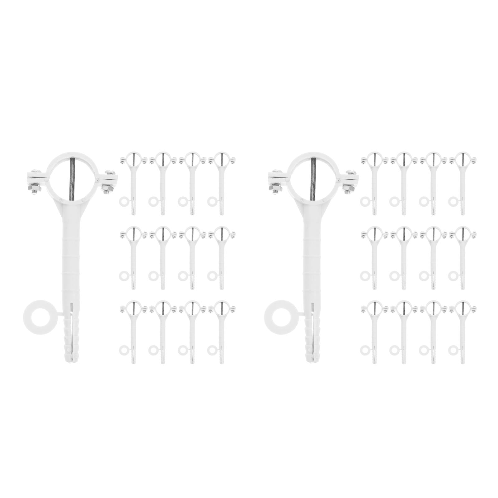 OUNONA 40 pcs Plastic Water Supply Pipe Hose Fasteners Hose Clamp Tube ...