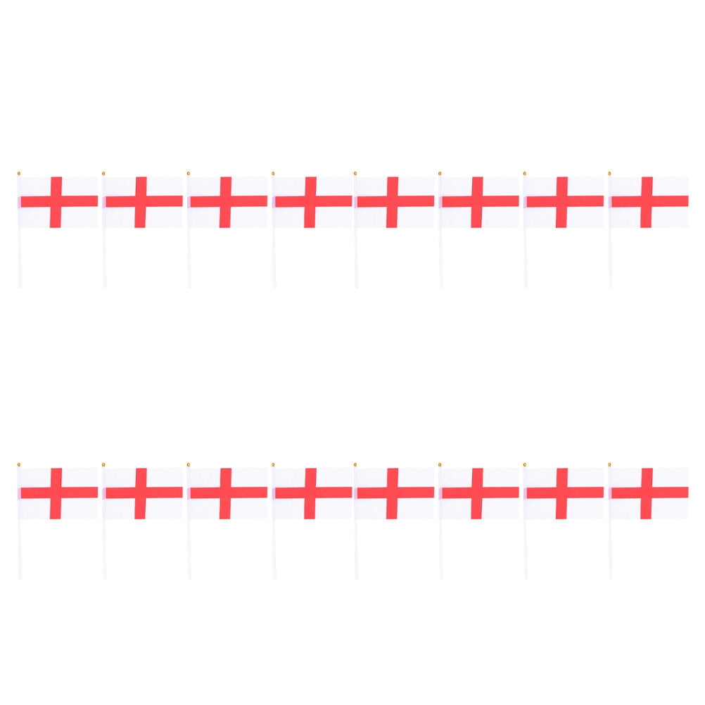 OUNONA 40 pcs Soccer Game Cheering Flags Patriotic Small Hand Flags ...