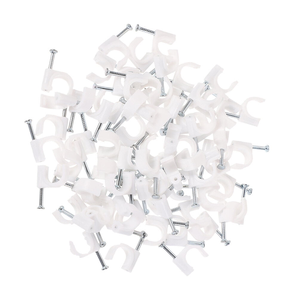 OUNONA 400 Pcs Hose Clips Clamp Line Card Cord Fasteners Cable Fixings ...