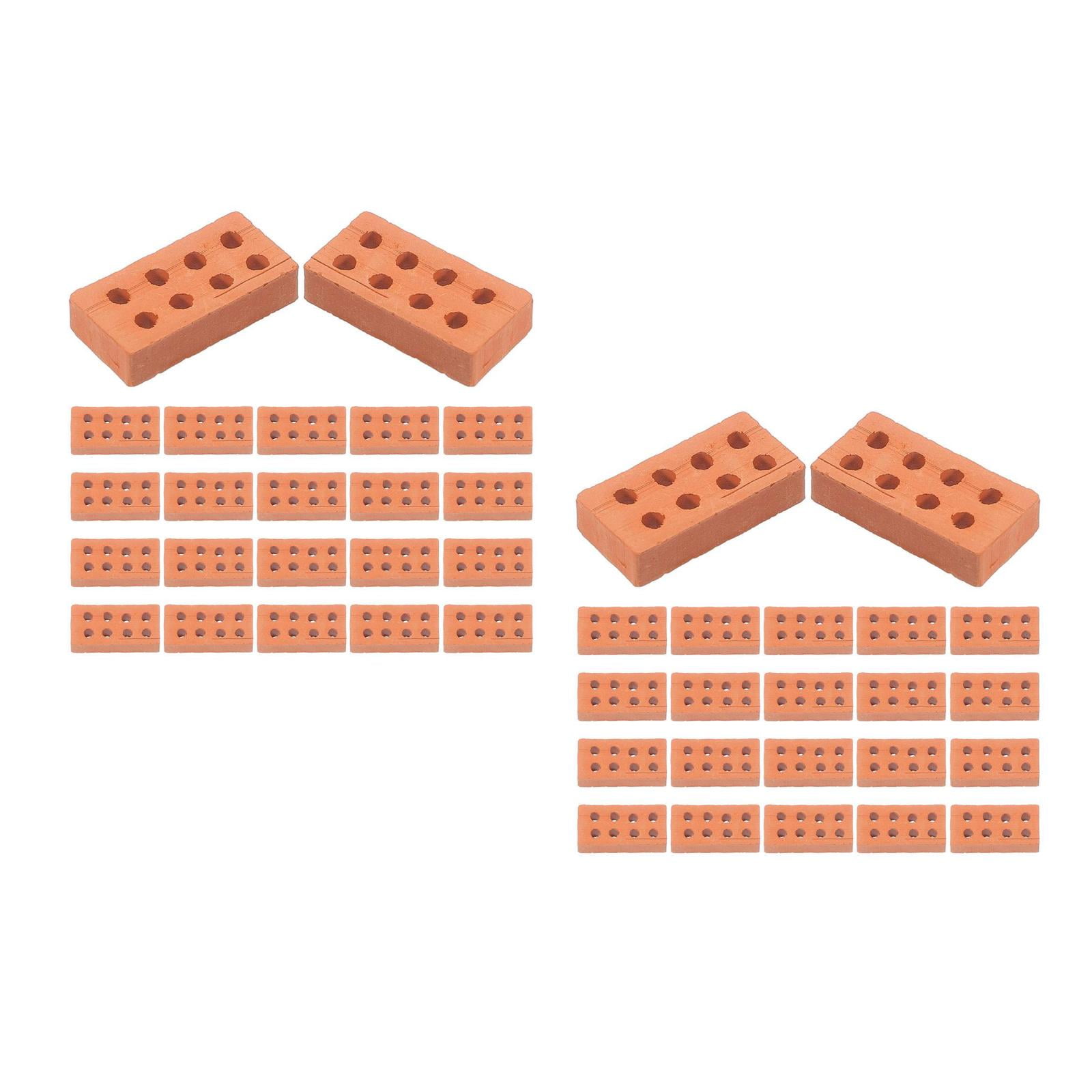 OUNONA 400 pcs Mini 8-hole Bricks for Crafts Tiny Bricks for Mini ...