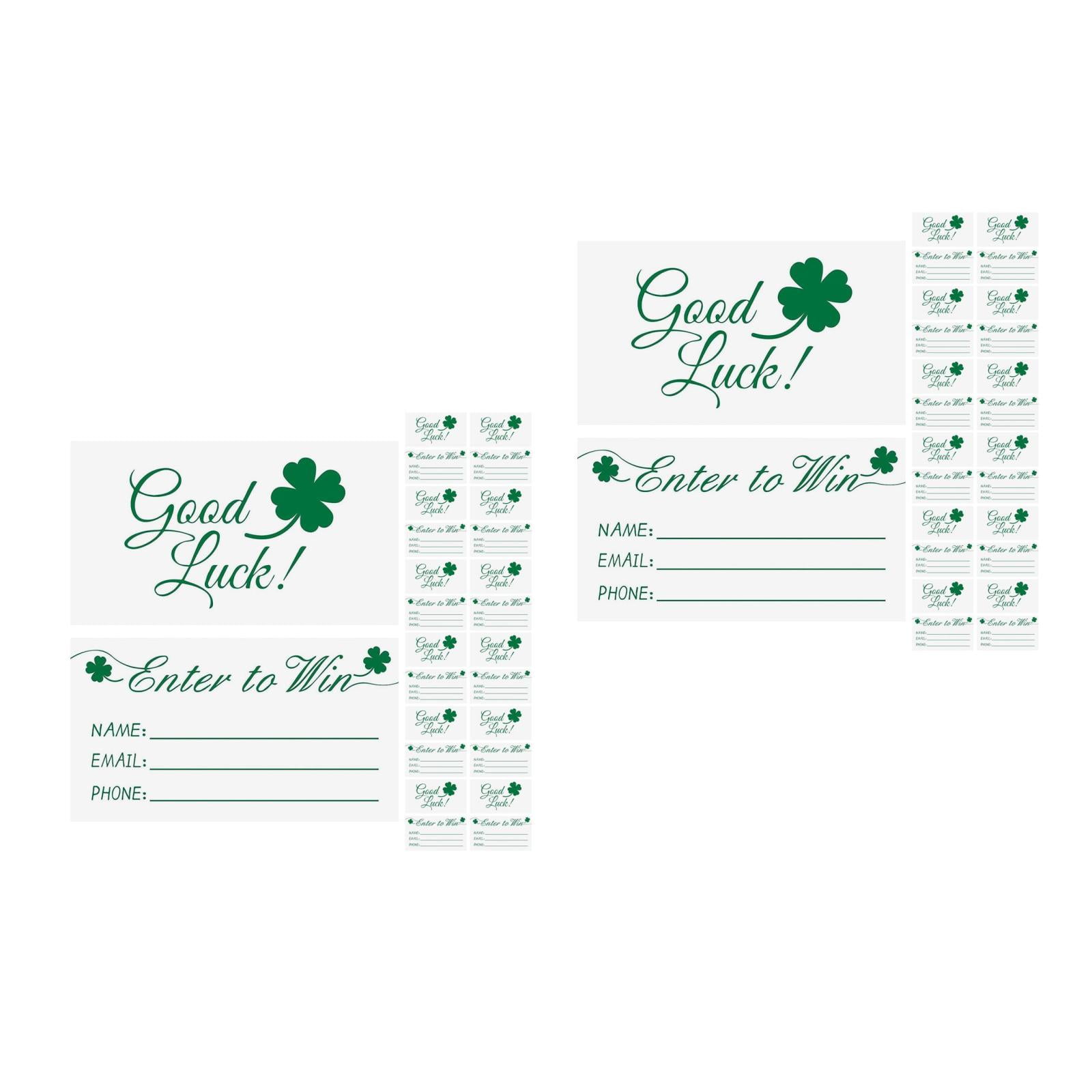 OUNONA 400 pcs Paper Cards Blank Raffle Tickets Sheets Raffle Ticket ...
