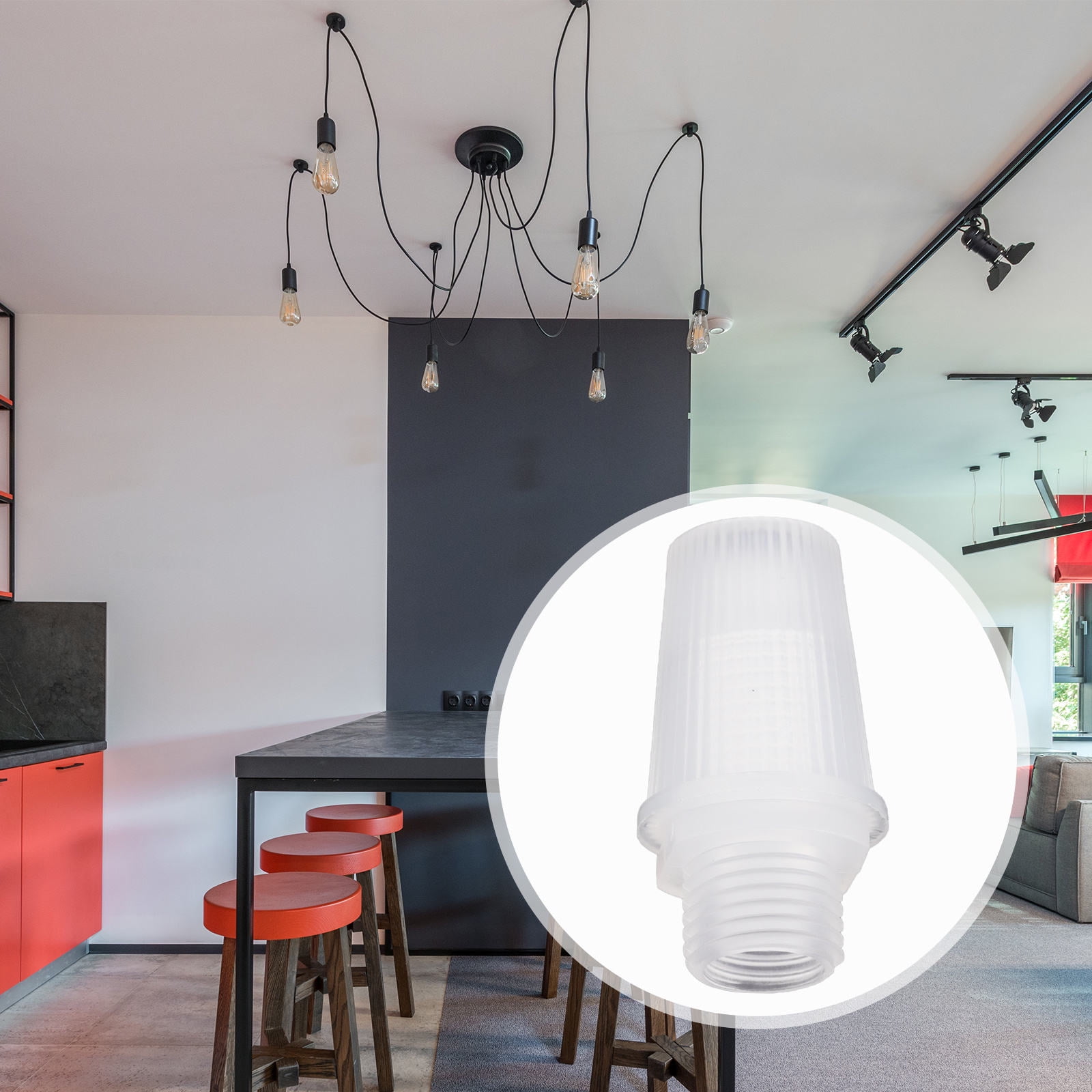 OUNONA 40Pcs Wire Clips for Pendant Light Installation Plastic ...