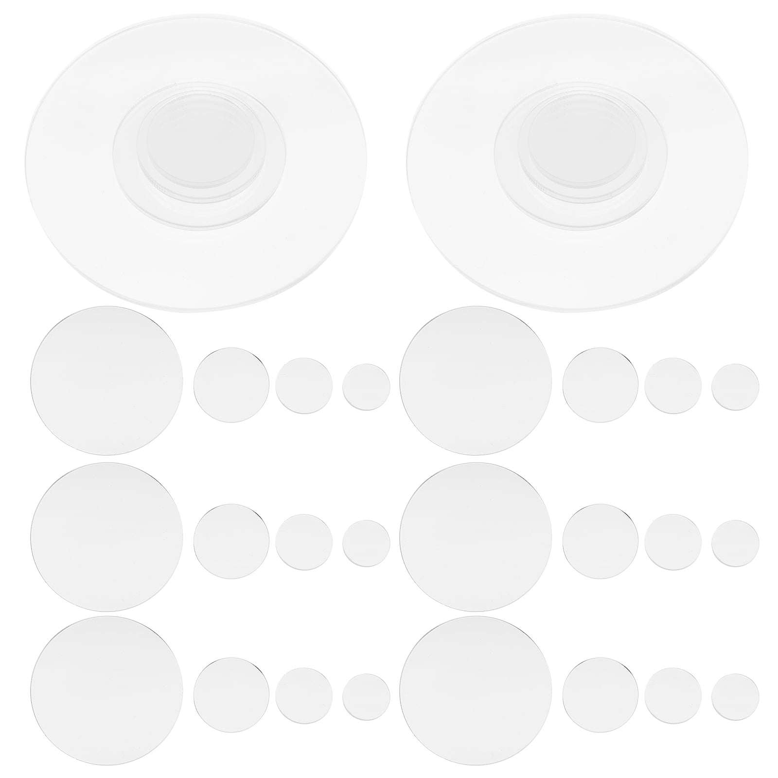 CATIEBYE Acrylic Circle Base for Figures, Transparent, Durable and ...