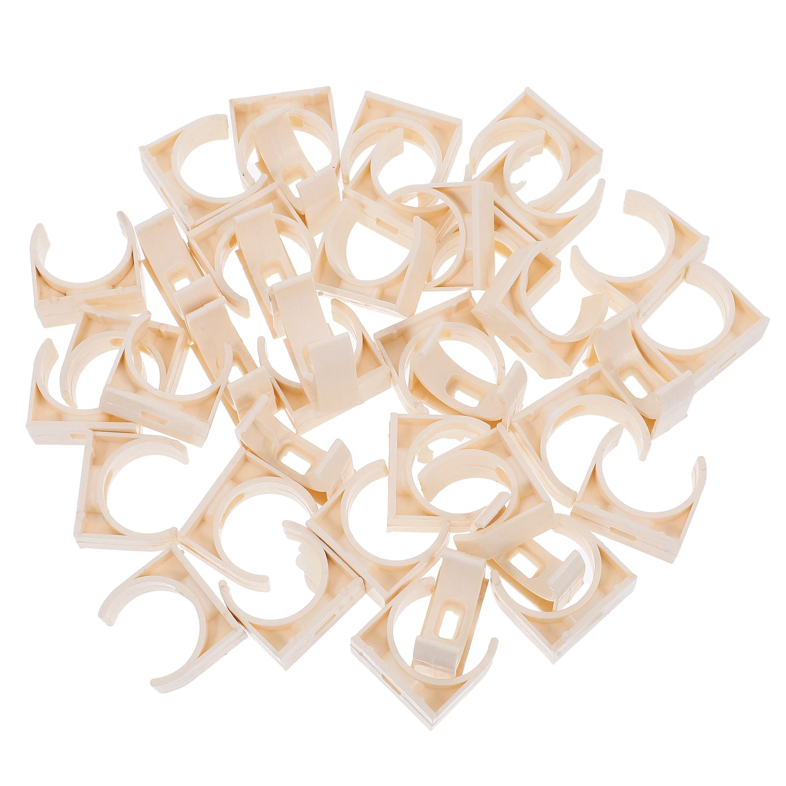 OUNONA 40pcs PVC Pipe Clamps U-Shaped Clips Pipe Clamp Pipe Holder ...