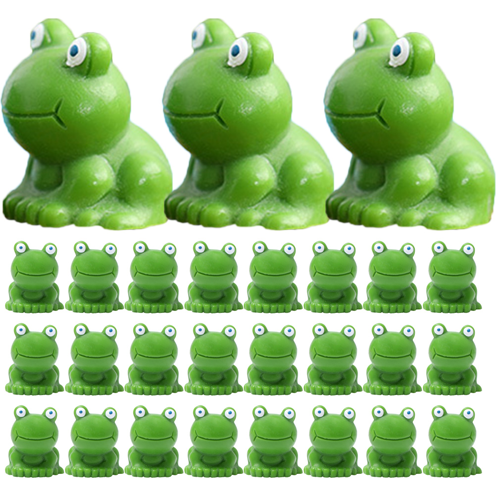 OUNONA 40pcs Tiny Frog Figurines Mini Garden Frog Figurines Micro ...