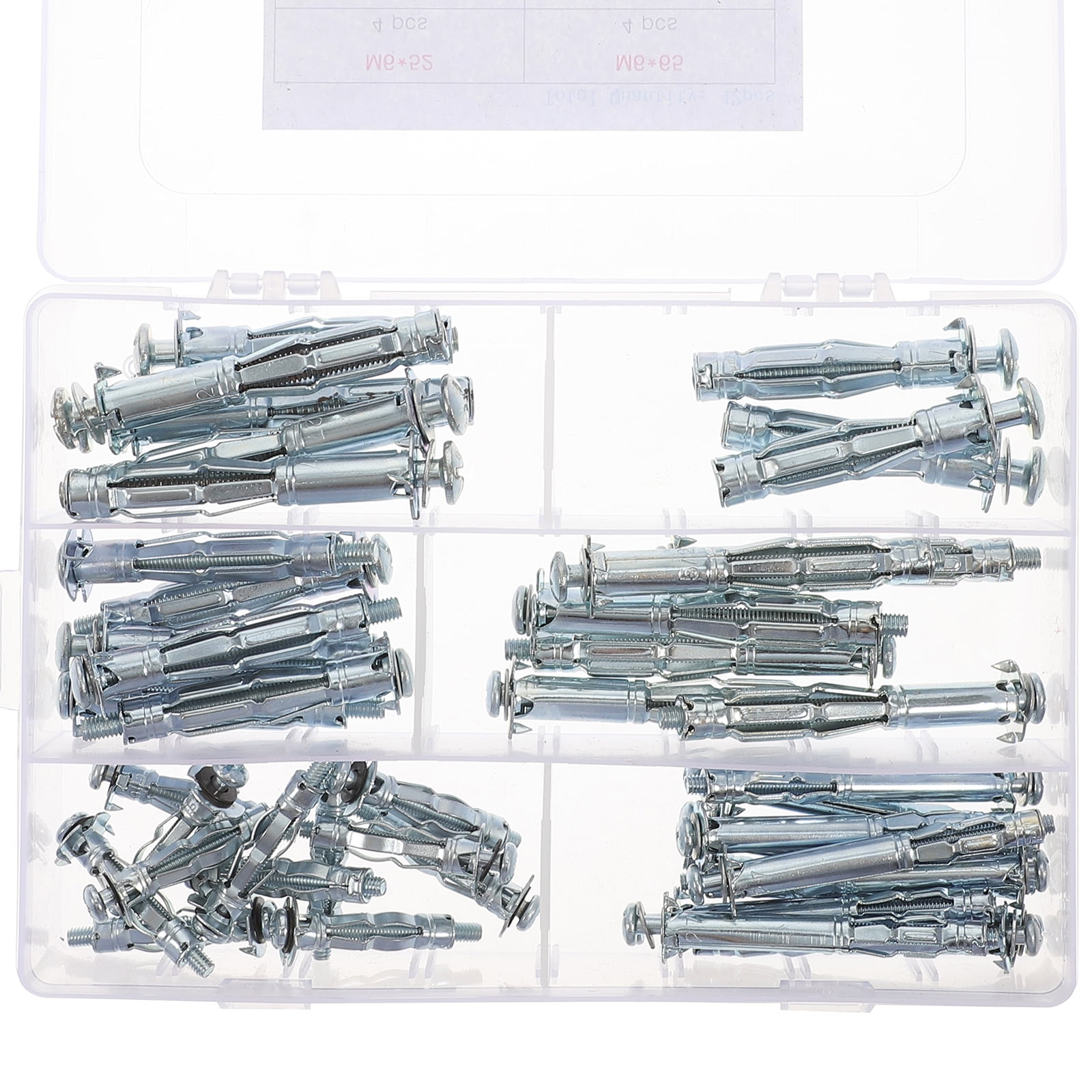 OUNONA 42 Pcs Self-drilling Anchors Screws Hollow Expansion Bolt ...
