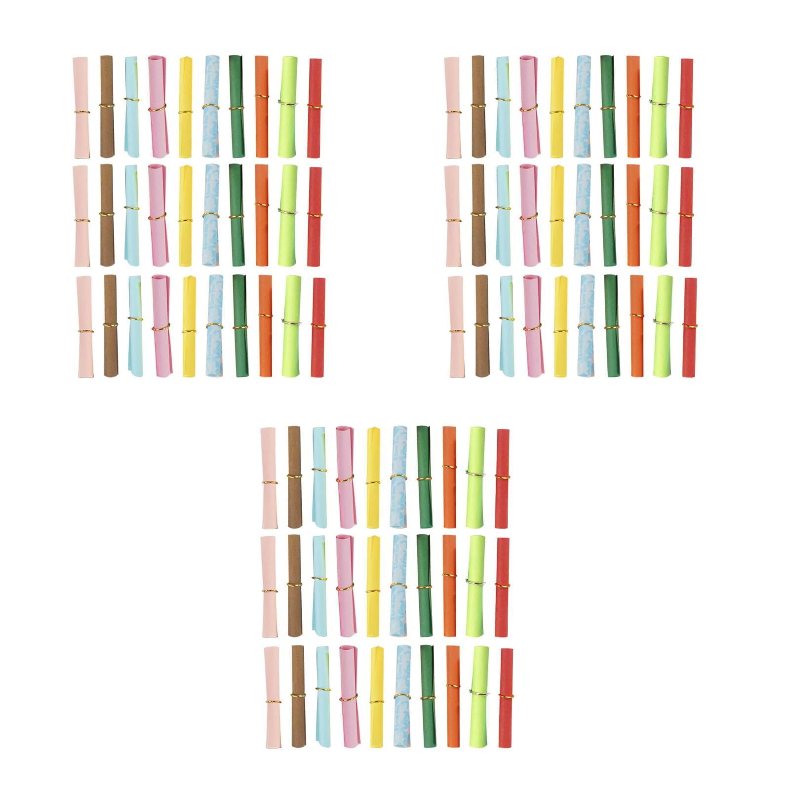 OUNONA 420 pcs Wishing Paper Scrolls Mini Message Paper Colorful Scroll ...