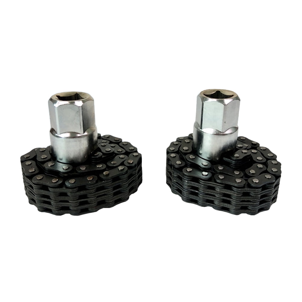OUNONA 44 Sections Oil Filter Spanner L Shape Double Chain Disassemble ...