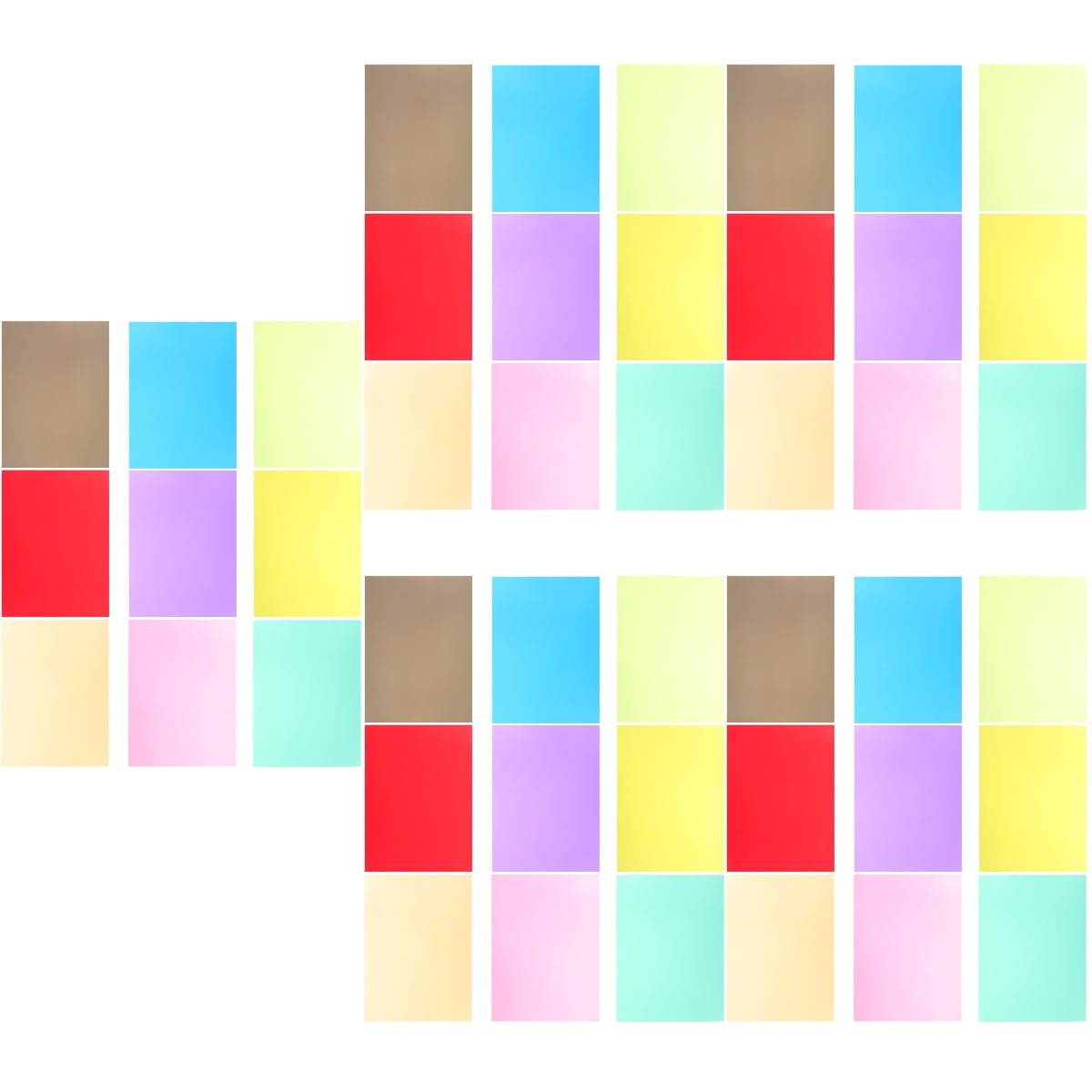 OUNONA 45 Pcs Color Gel Filters Colored Overlays Correction Gel Filters ...