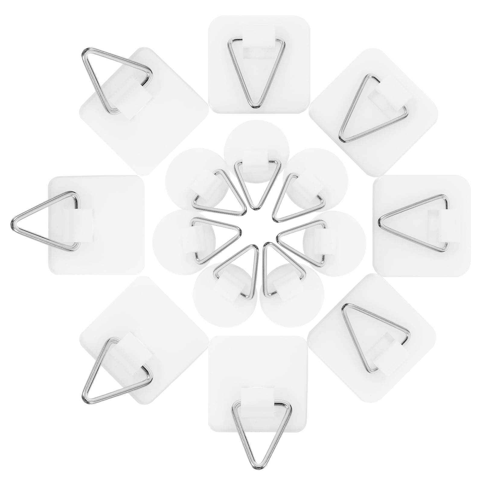 OUNONA 45pcs Self-adhesive Wall Hooks Wall Hanging Display Hook For ...