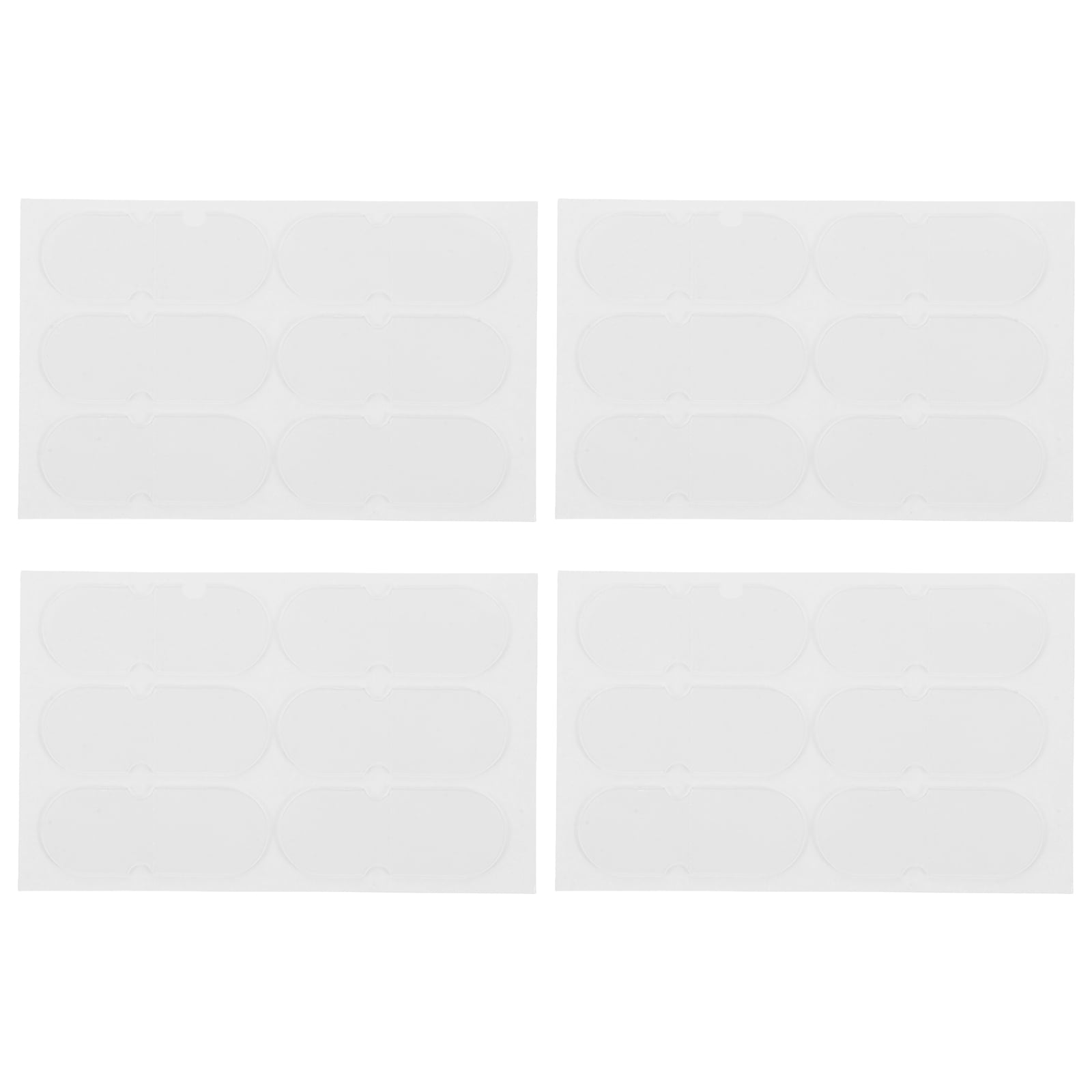 OUNONA 48 Pcs Fixture Head Elf Ear Stickers 3.80X1.60X0.10CM ...