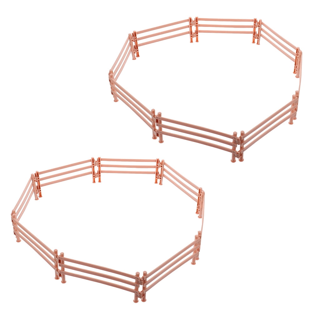 OUNONA 48 Pcs Mini House Fence Model Fencing Panel Accessory Kids DIY ...