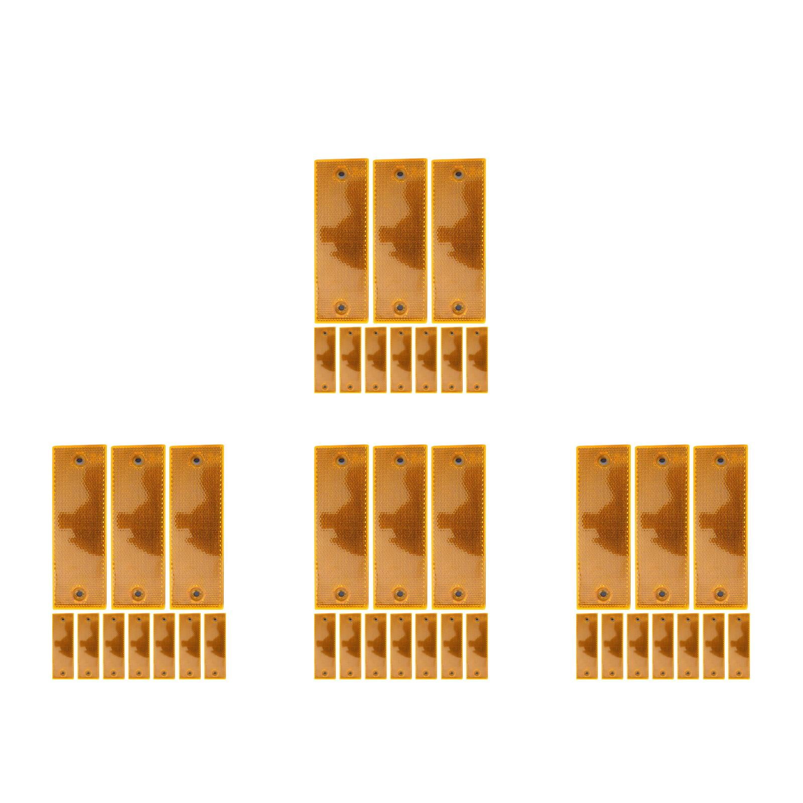 OUNONA 48 pcs Automotive Reflector Safety Reflectors Warning Reflectors ...