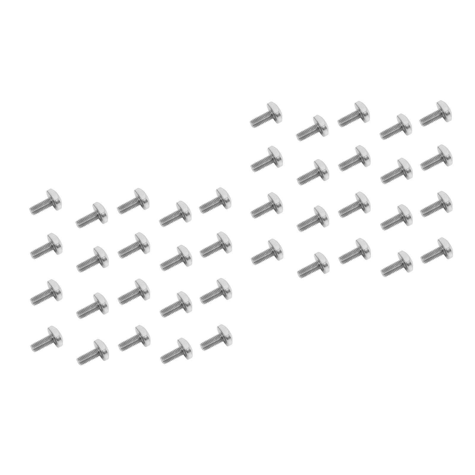 OUNONA 48 pcs Stainless Steel T Bolt Machine Fasteners Professional ...