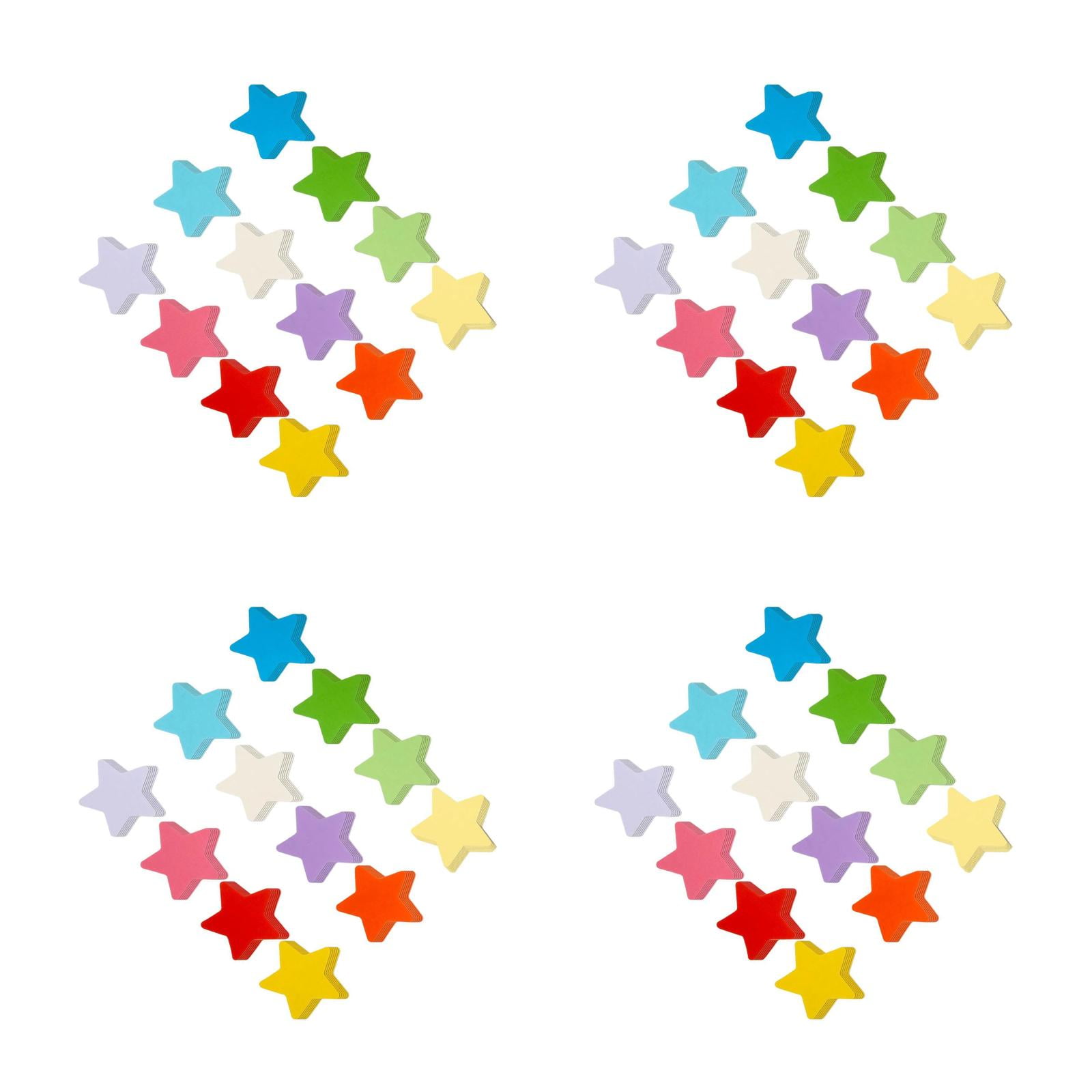 OUNONA 48 pcs Star Shaped Paper Cutouts Classroom Craft Cutouts ...