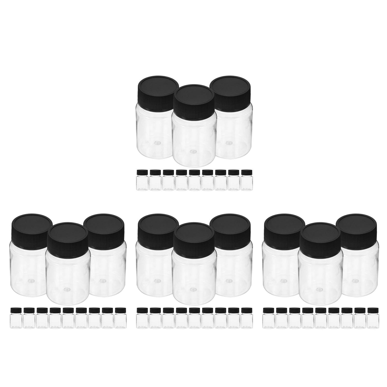OUNONA 48 pcs Transparent Plastic Sample Vials With Sealing Caps Empty ...