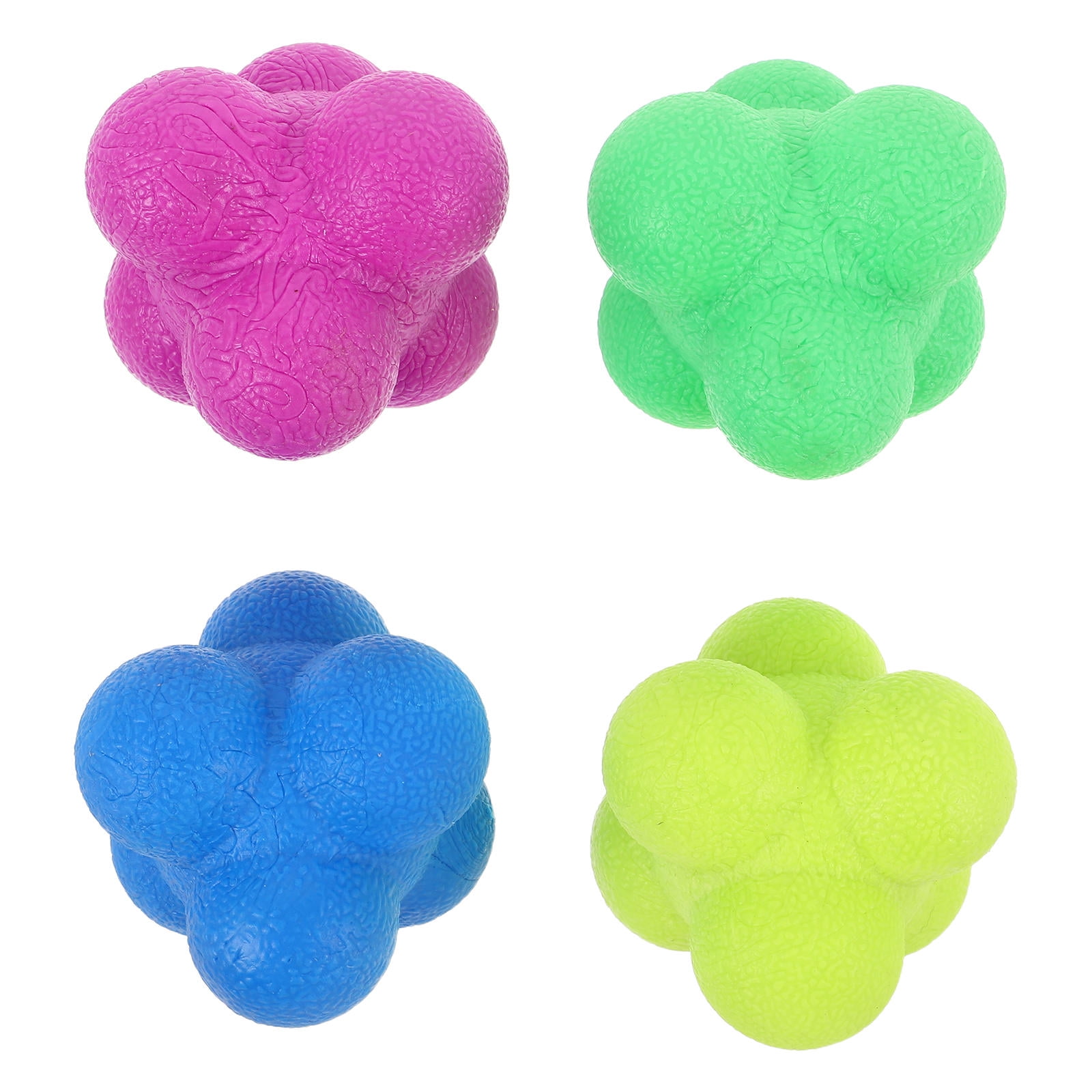 OUNONA 4Pcs Assorted Color Reaction Balls for Reflex Speed and Agility ...