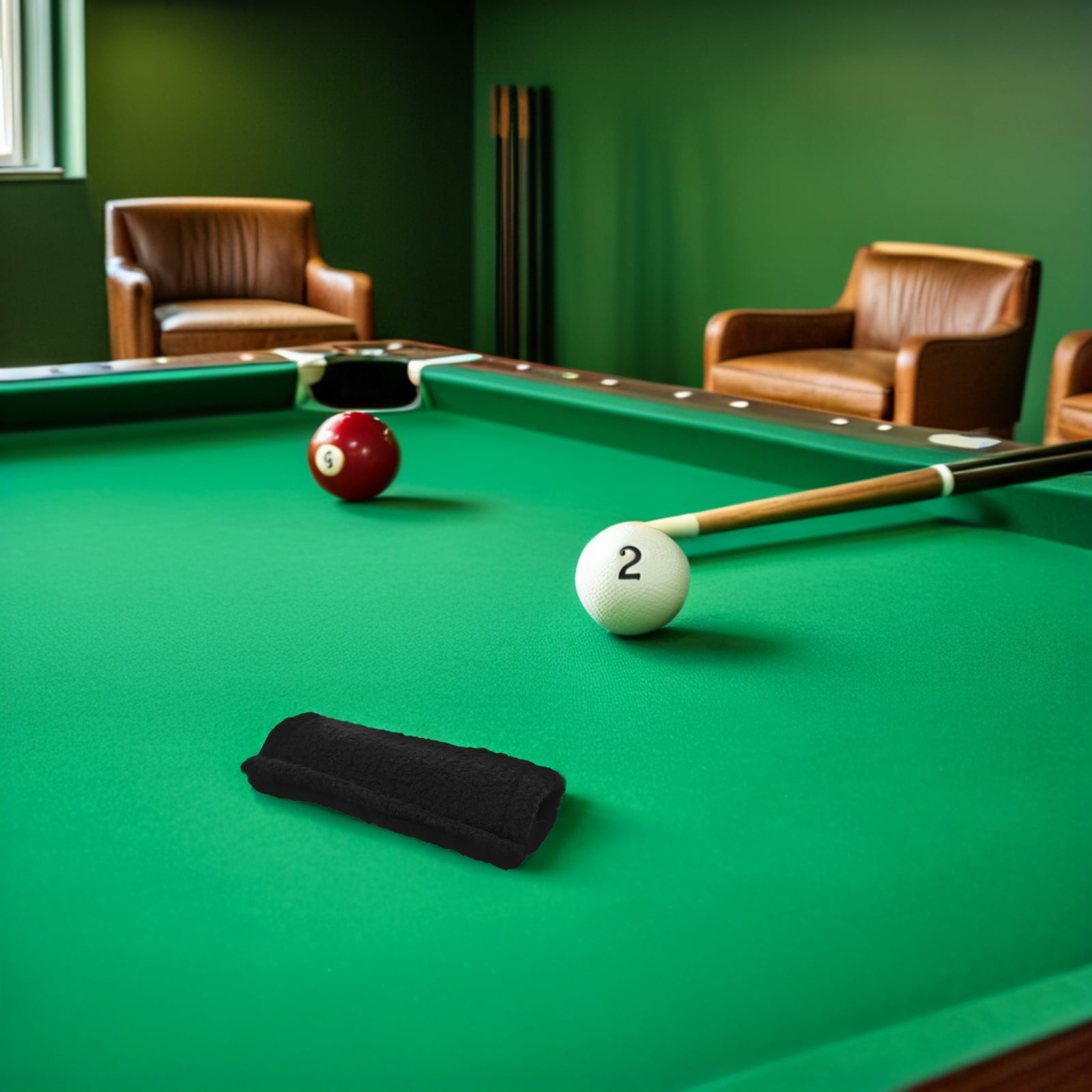 OUNONA Cue Cleaning Cloth Black Cotton Billiard Accessory for Quick and ...