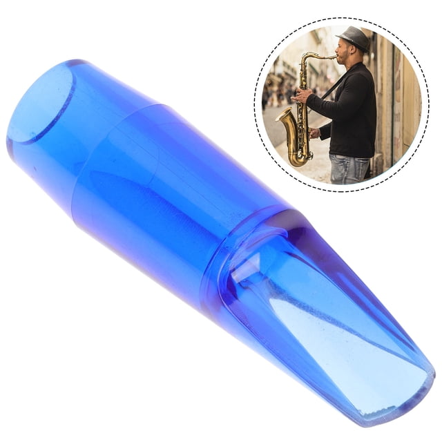 OUNONA Alto Sax Jazz Mouthpiece Blue ABS 1Pack Clear Sound - Walmart ...